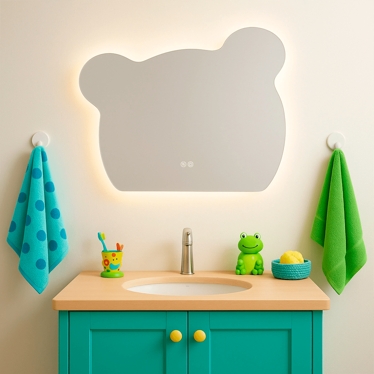 Espejo infantil con luz led Pegaso - The Bath